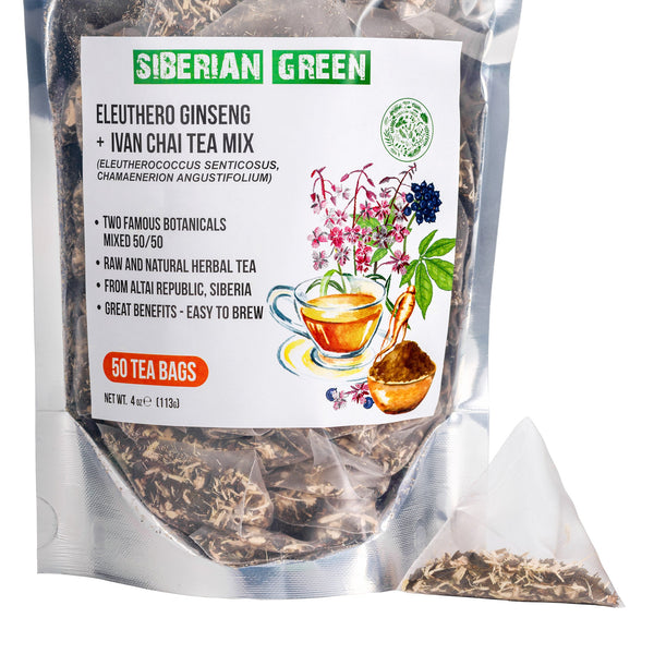 Eleuthero and Ivan Tea Bags – Natural Energy - Siberian Green Australia